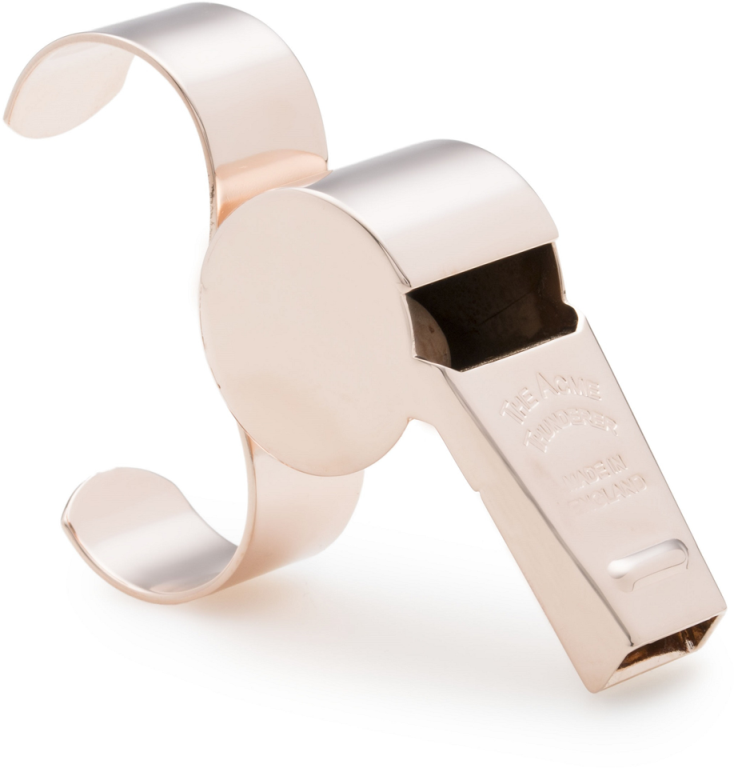 Acme 477/585 Finger Grip Rose Gold Plated | Specialist Whistles since 1870