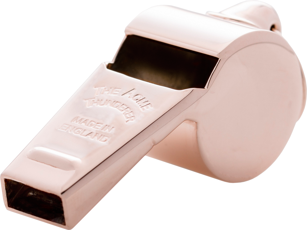 Acme 58.5 Large Tapered Whistle Rose Gold | Specialist Whistles since 1870
