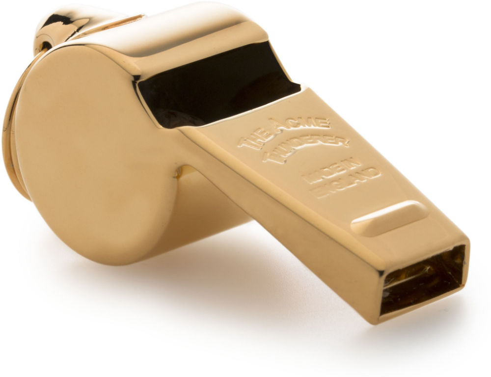 Acme 58.5 Large Tapered Whistle Gold Plated | Specialist Whistles since ...