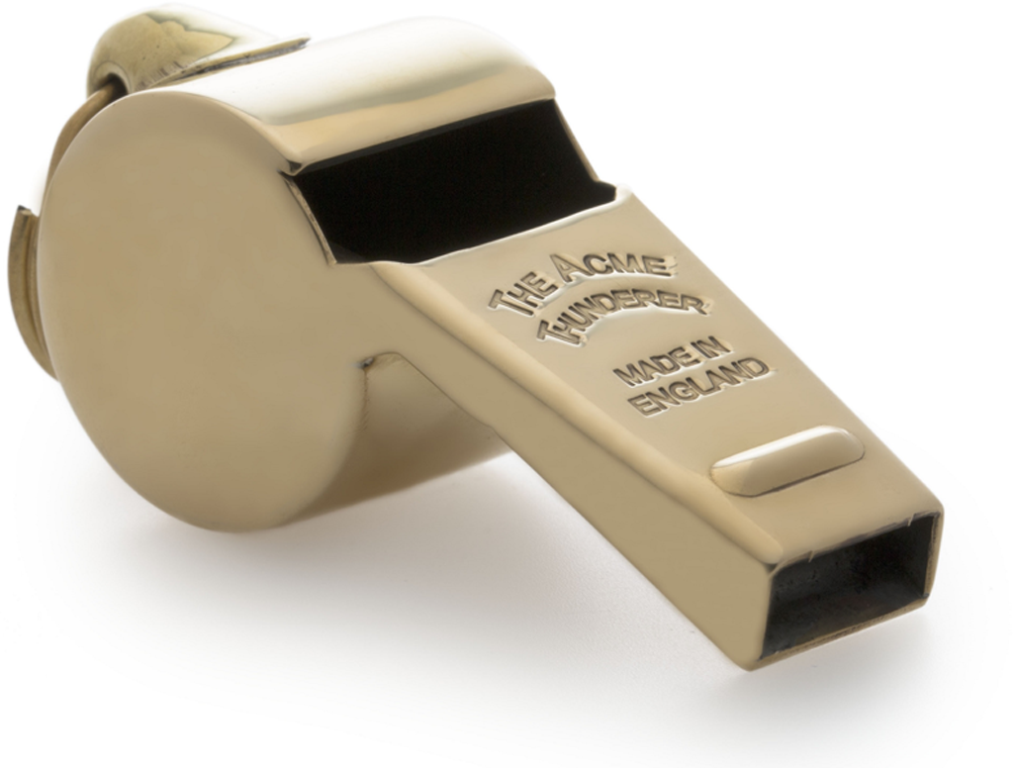 Acme 58.5 Large Tapered Whistle Polished Brass | Specialist Whistles ...