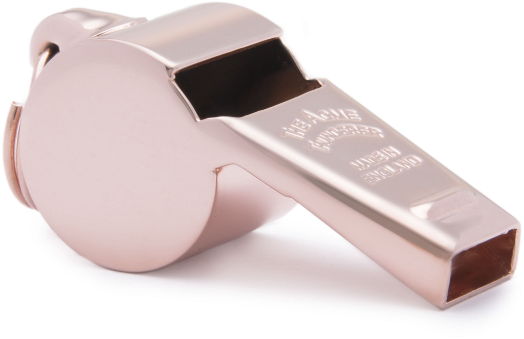 Acme 58.5 Large Tapered Whistle Rose Gold | Specialist Whistles since 1870