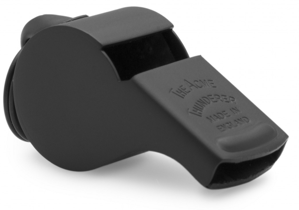 Acme 58 Large Square Whistle Matt Black | Specialist Whistles since 1870